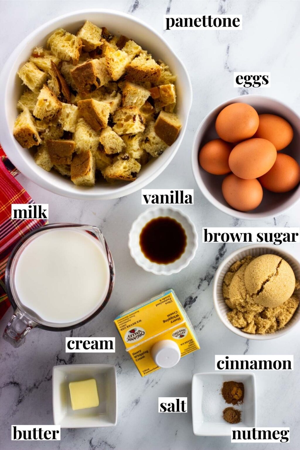 Panettone Bread Pudding - My Sequined Life