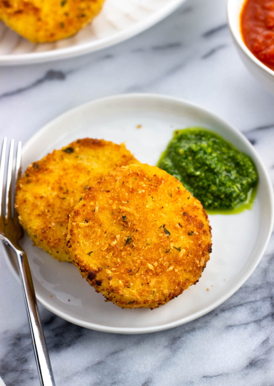 Pan-Fried Polenta Slices - My Sequined Life