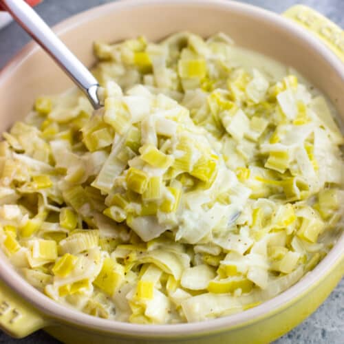 Creamed Leeks - My Sequined Life