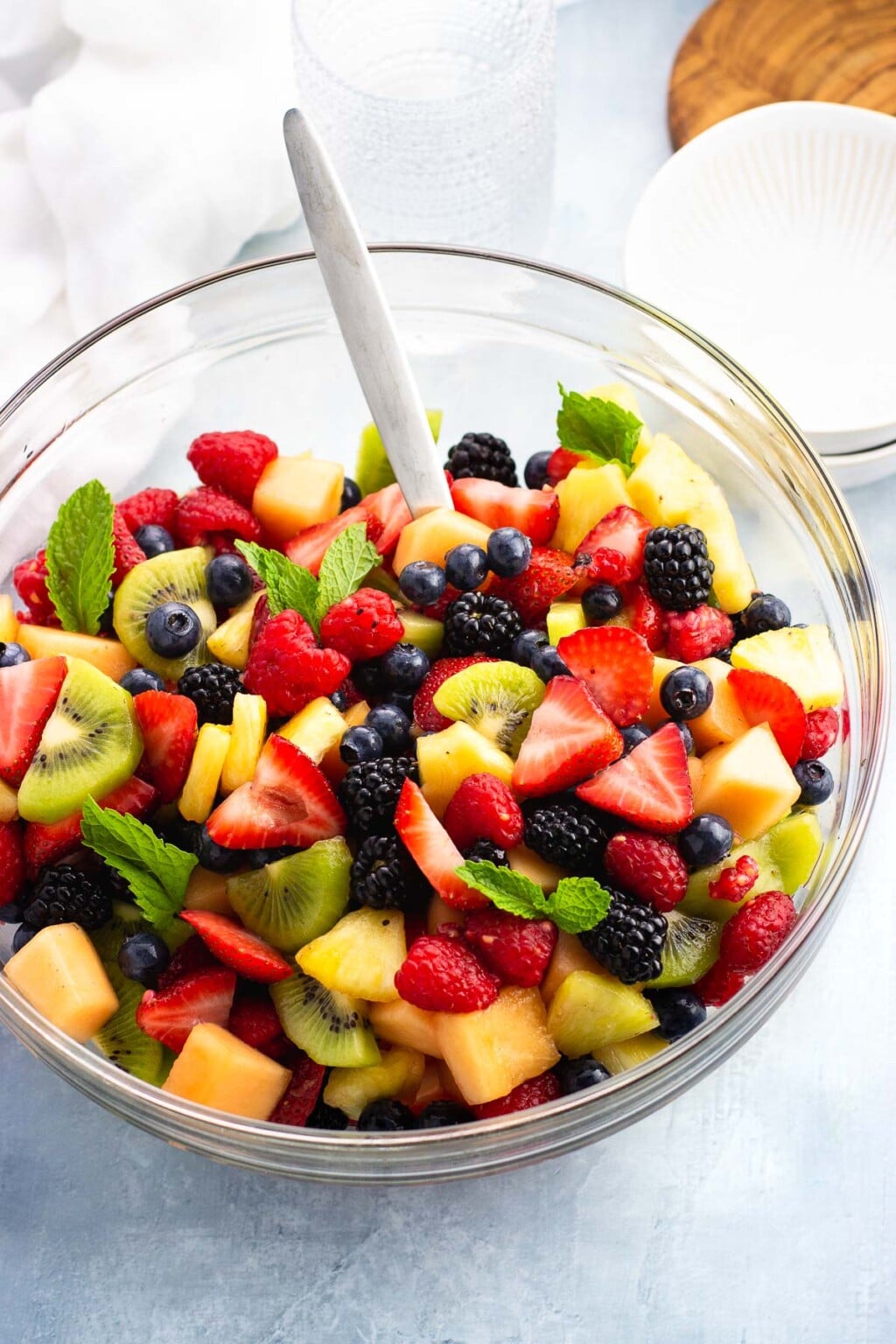 Fruit Salad with Anise Cinnamon Syrup - My Sequined Life