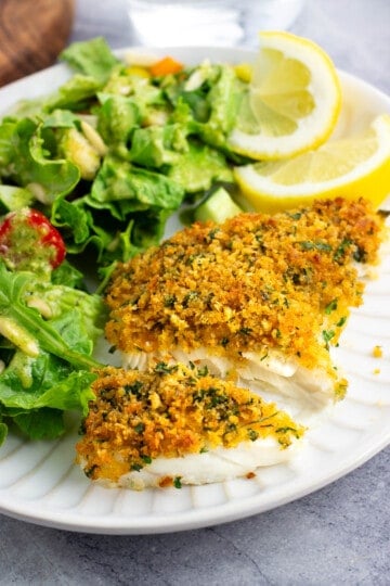 Baked Panko Crusted Cod - My Sequined Life