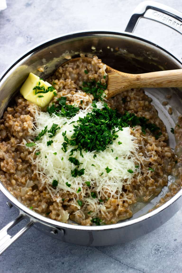 Farrotto (Farro Risotto) - My Sequined Life