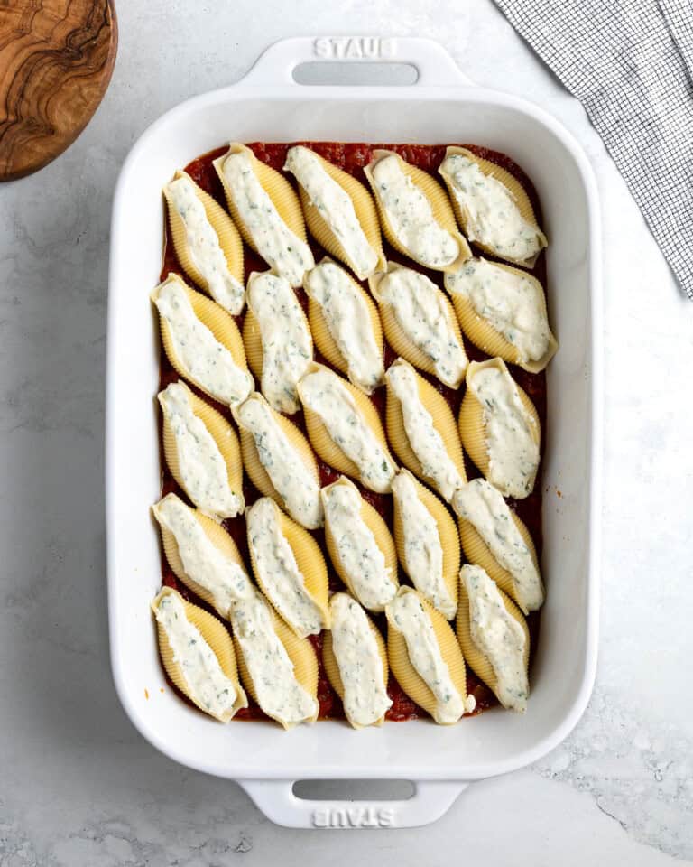 Four Cheese Stuffed Shells - My Sequined Life
