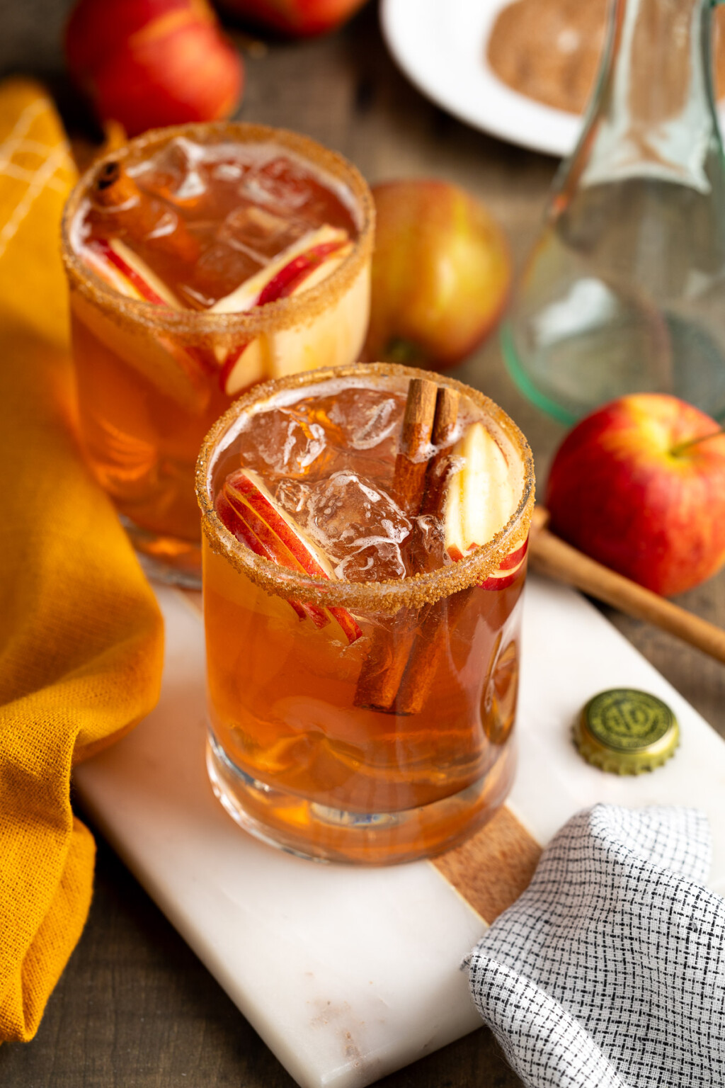 Sparkling Apple Cider Mocktail - My Sequined Life