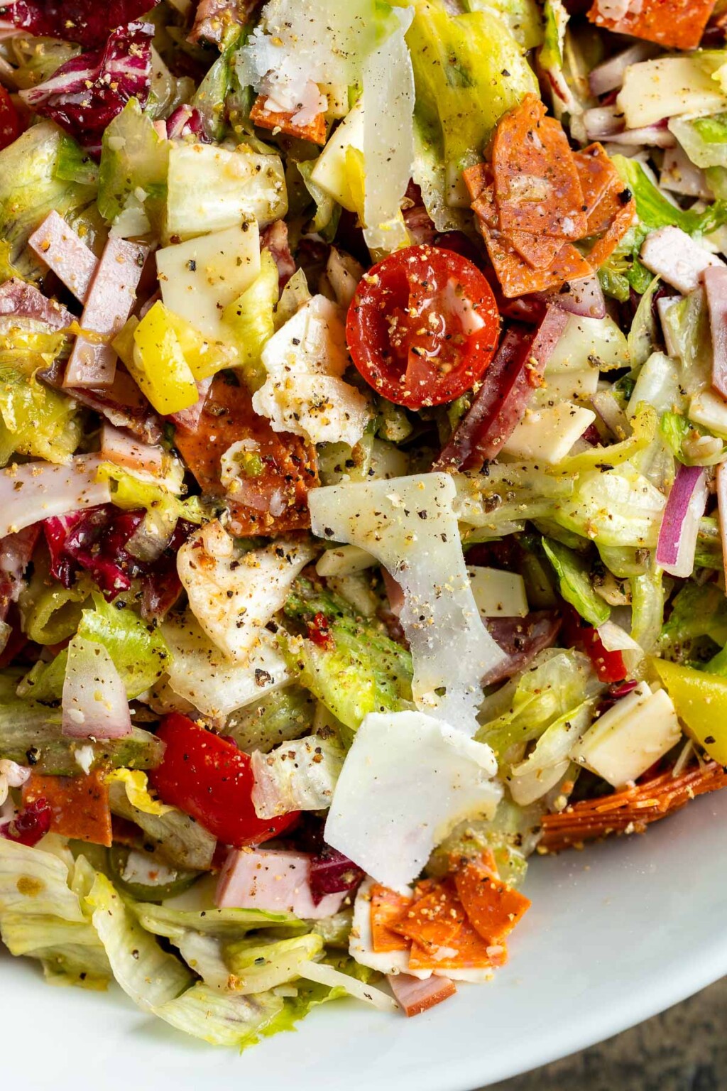 Loaded Italian Sub Salad - My Sequined Life