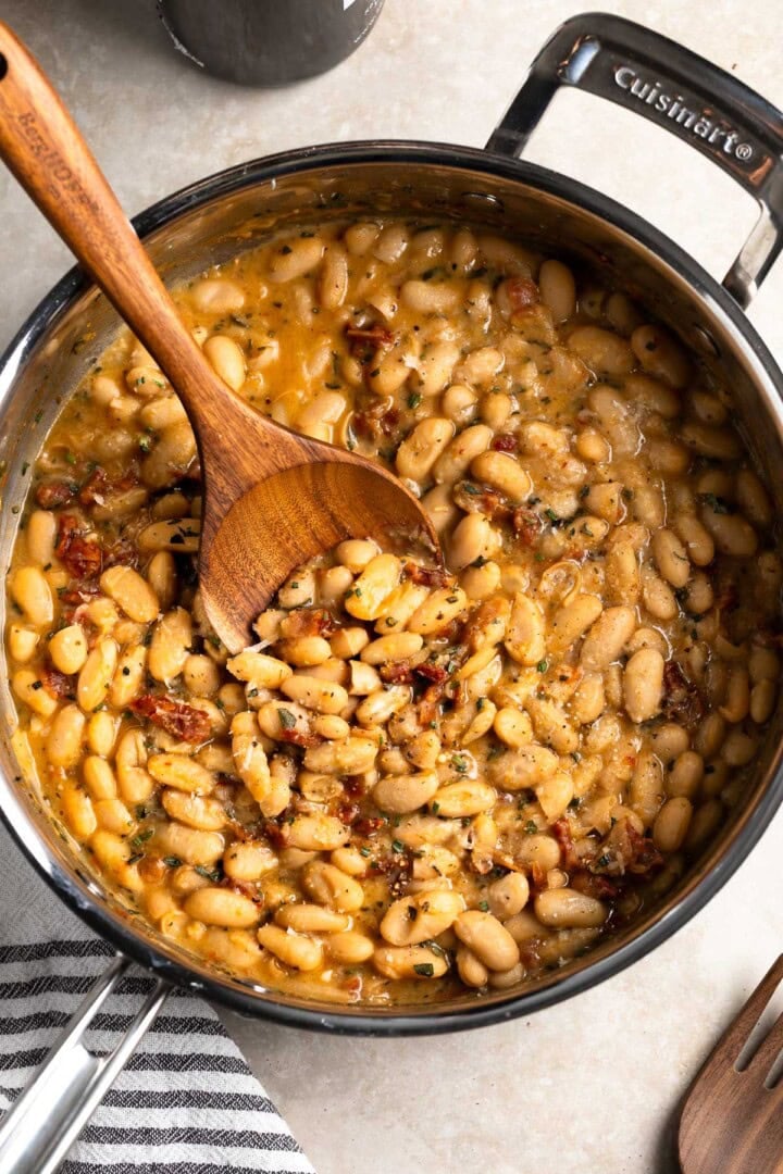 Easy Tuscan White Beans - My Sequined Life